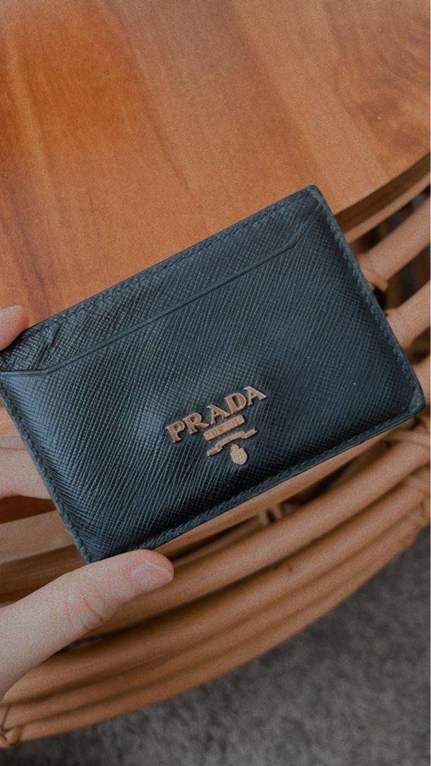 Prada Card Holder, Women's Fashion, Bags & Wallets, Wallets & Card ...