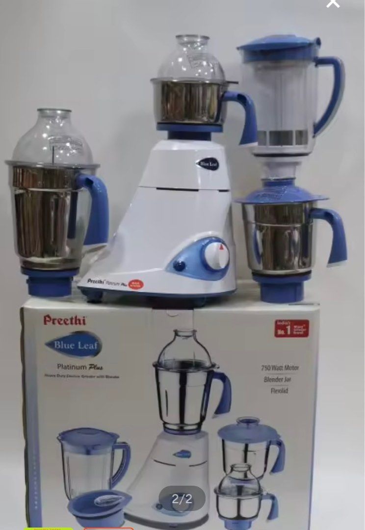 PREETHI BLUE LEAF PLATINUM PLUS MIXER GRINDER, TV & Home Appliances ...