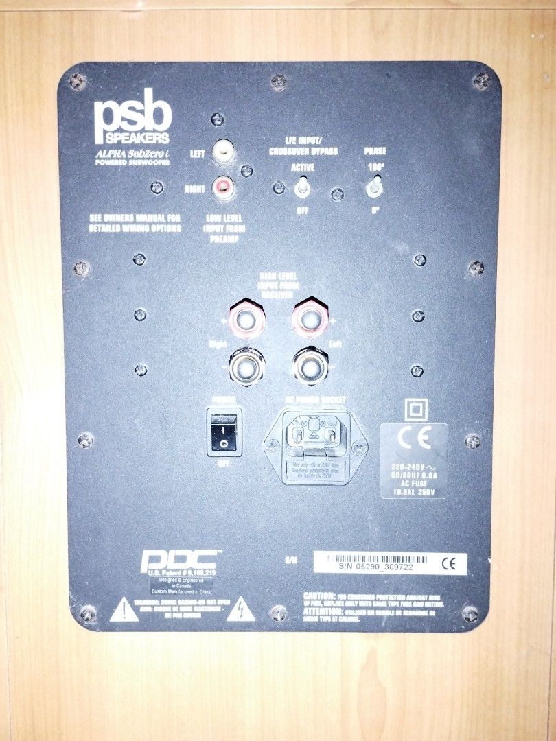 PSB active subwoofer, Audio, Soundbars, Speakers & Amplifiers on Carousell