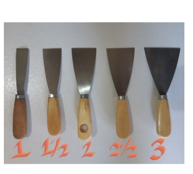 Putty Knife with Handle Paleta Wood Handle Scrapper (per pc), Furniture ...
