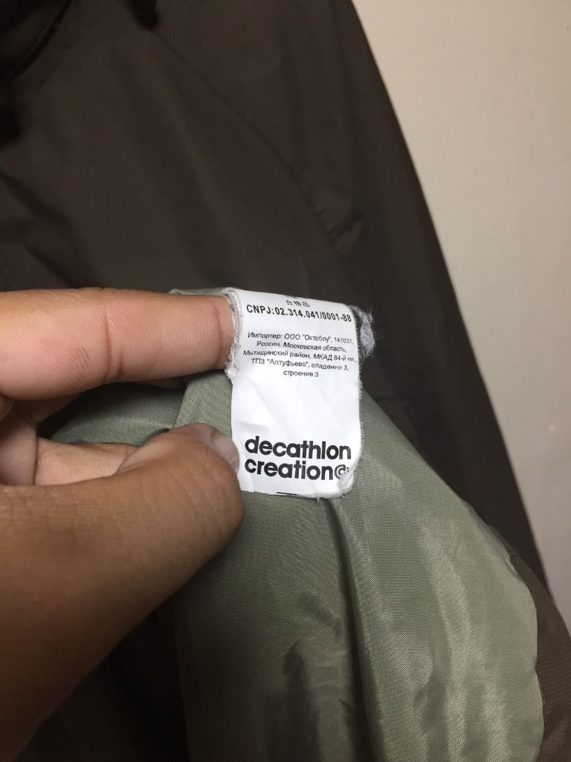 Quechua olive green hard shell jacket, Men's Fashion, Coats, Jackets ...