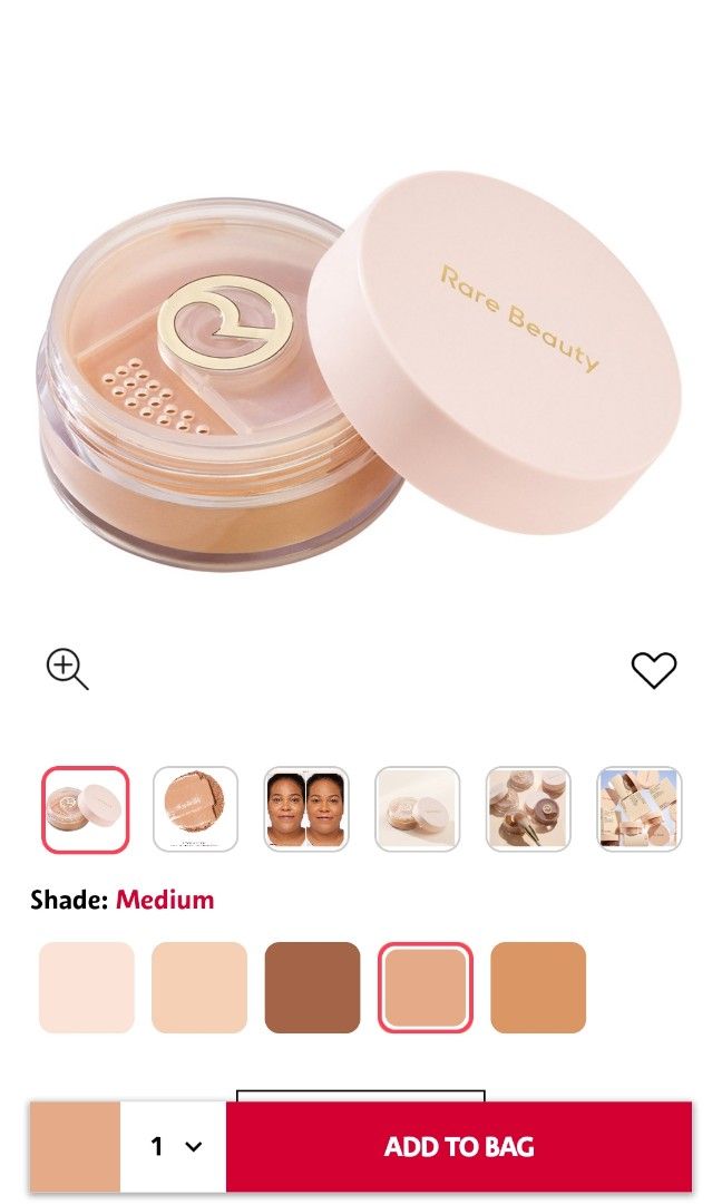 RARE BEAUTY LOOSE POWDER, Beauty & Personal Care, Face, Makeup on Carousell