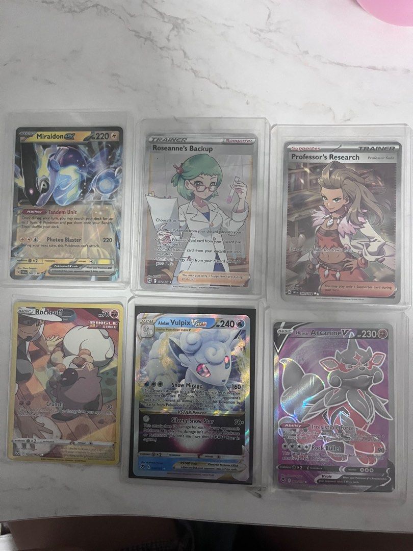 Rare (cheap) Pokemon Cards - Miraidon ex, Arcanine V, Rosanne Backup ...