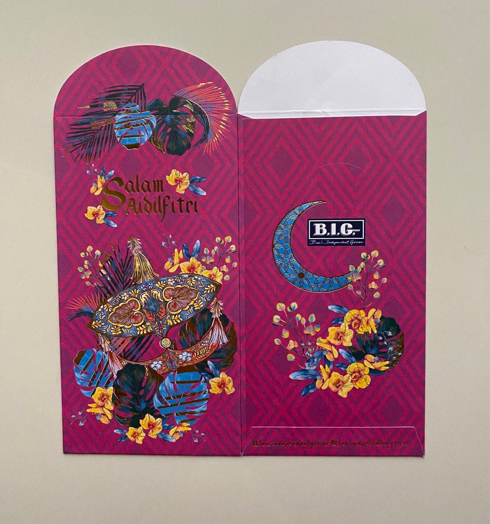 Raya Sampul Angpau B.I.G. Ben Independent Grocer - good thick paper - 5 ...
