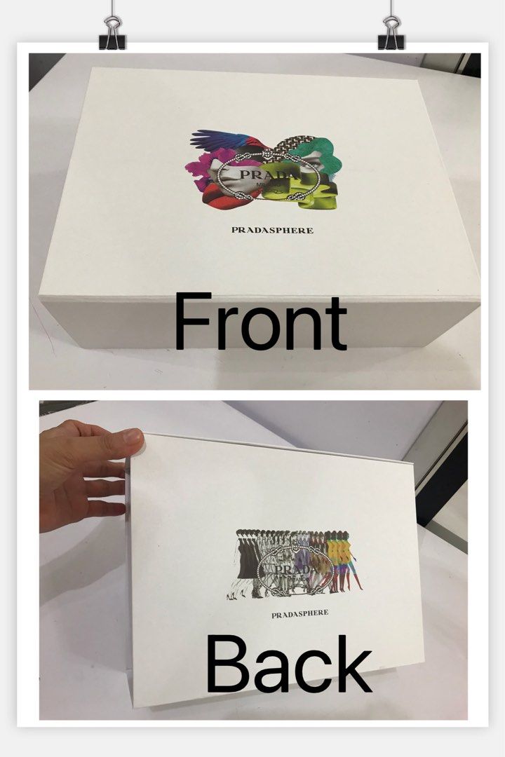 Ready stock: (M, L) Prada magnetic box, Luxury, Accessories on Carousell