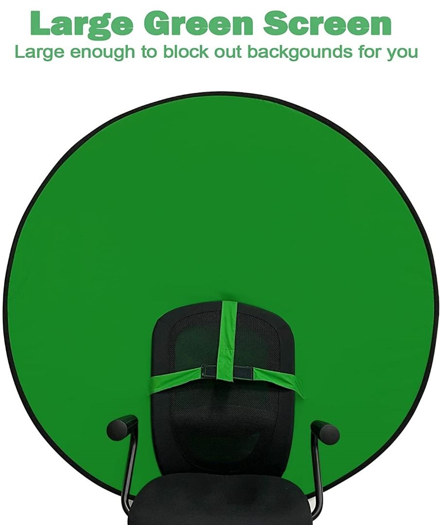 Refutuna 110cm / 142cm Portable Green Screen Round Reflector Background ...