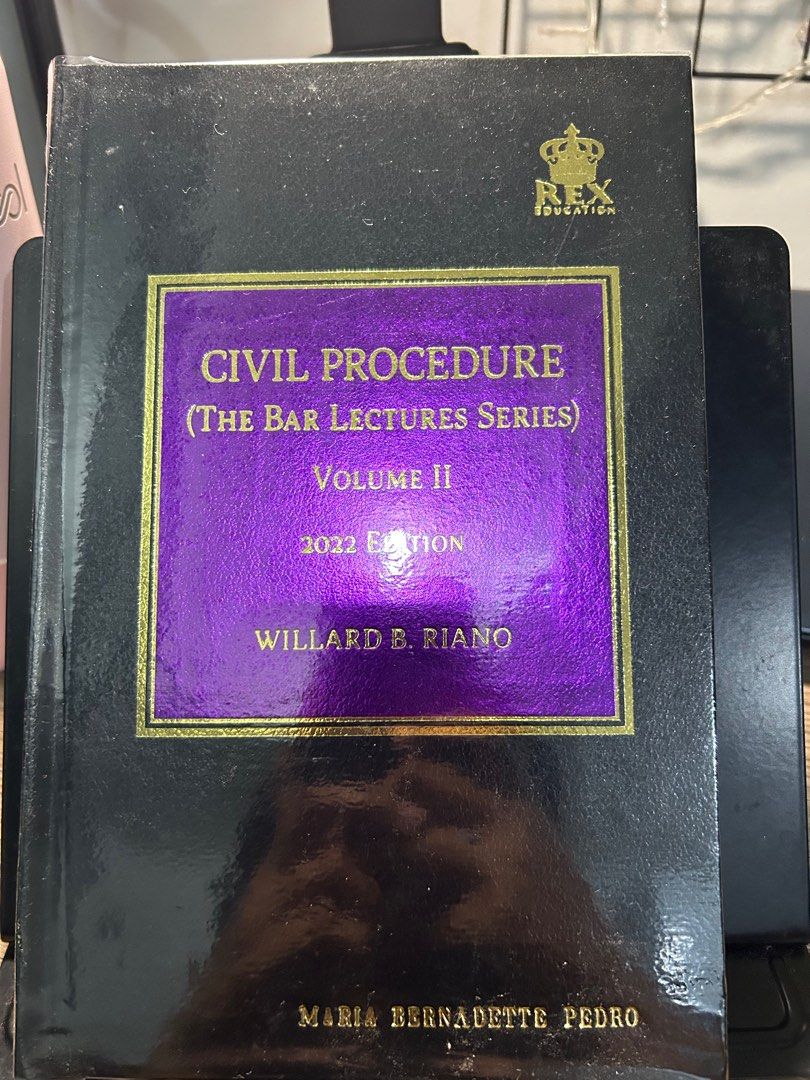 Riano Civil Procedure 2022 Edition, Hobbies & Toys, Books & Magazines, Textbooks on Carousell