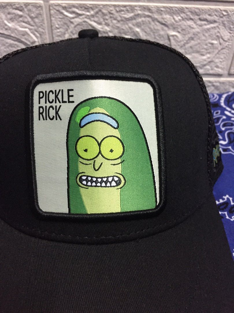 Rick n Morty Pickle Rick Trucker Cap, Men's Fashion, Watches ...