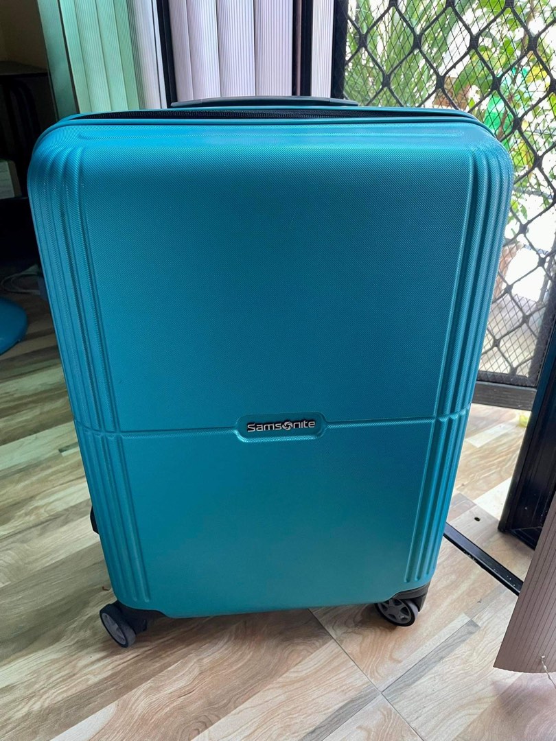 Samsonite Teal Luggage, Hobbies & Toys, Travel, Luggage on Carousell