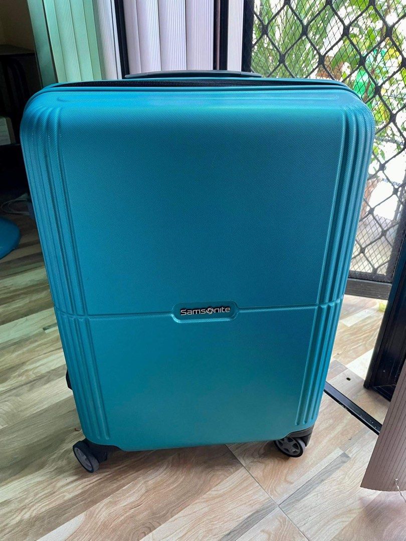 Samsonite Teal Luggage, Hobbies & Toys, Travel, Luggage on Carousell