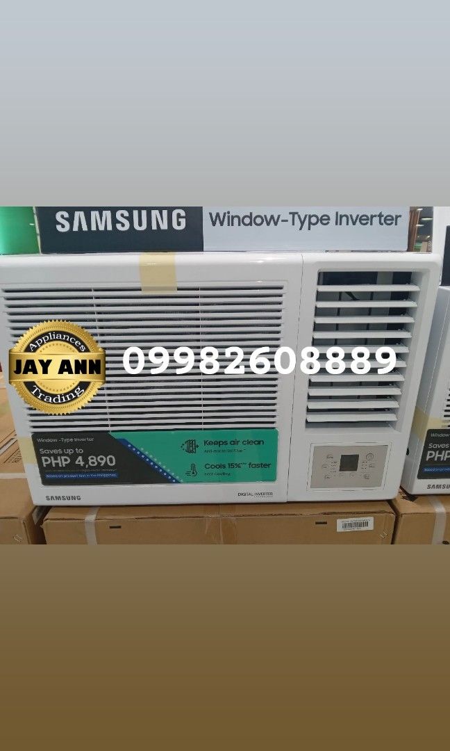 Samsung window type aircon inverter, TV & Home Appliances, Air ...