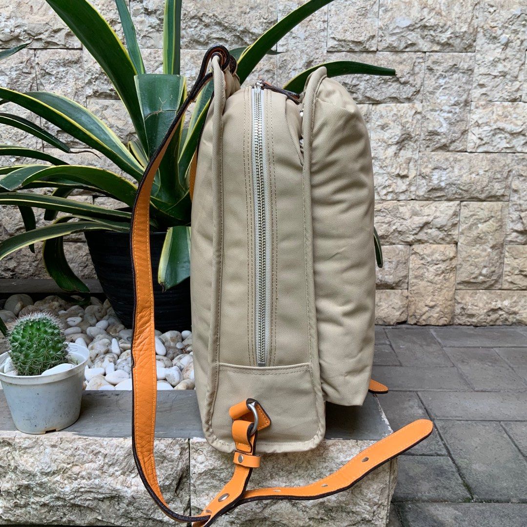 SAZABY MADE IN JAPAN NYLON MIX LEATHER BACKPACK NOT PORTER, Fesyen Pria ...