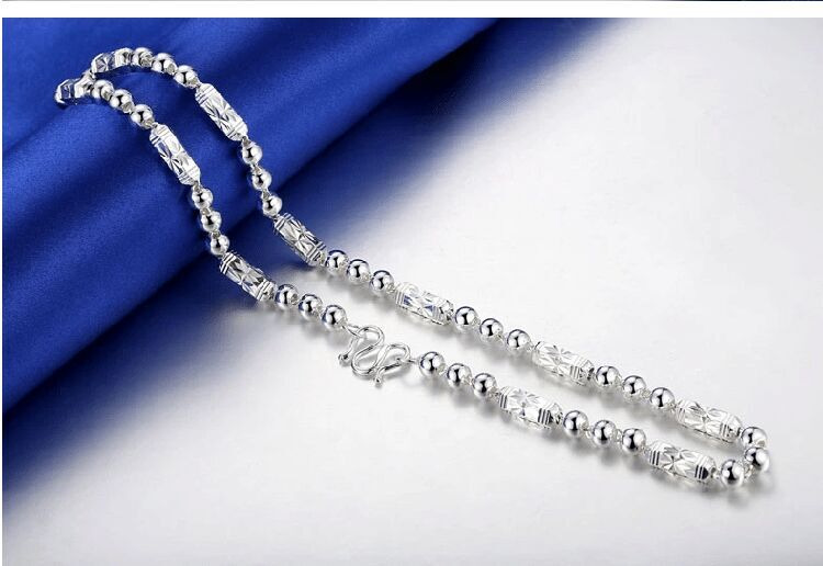 Silver chain 8mm by 65cm, 55-56gram with cert, Everything Else on Carousell
