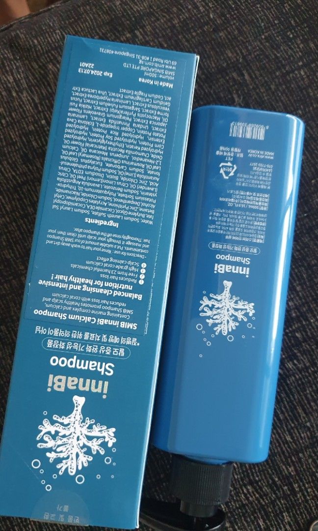 SMiB innaBi Calcium Shampoo Niacinamide Biotin Dexpanthenol Zinc ...