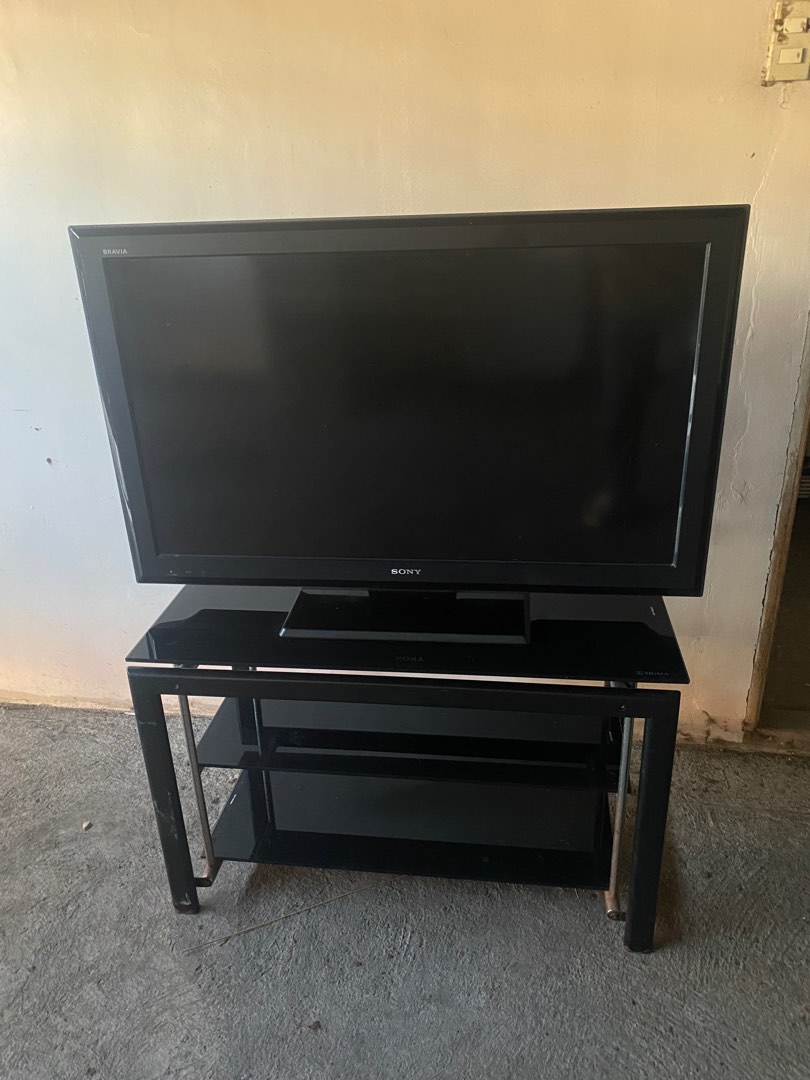 Sony Bravia 40” with TV rack, TV & Home Appliances, TV & Entertainment ...