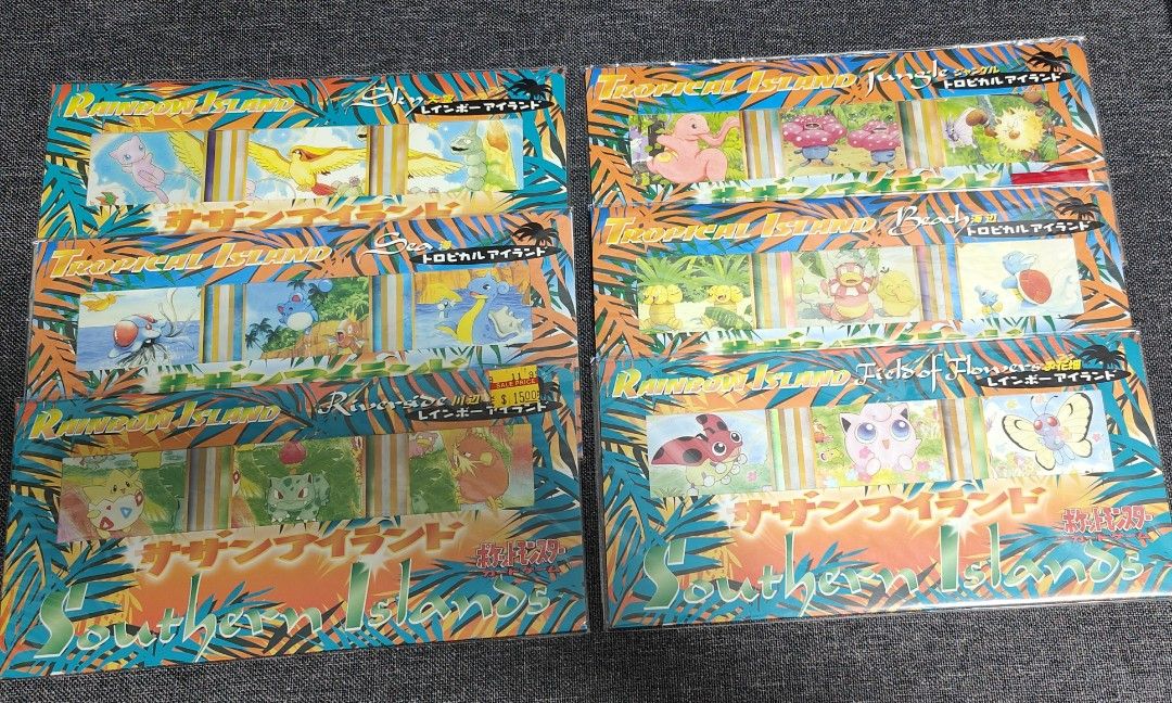 Southern island pokemon collection complete Japanese postcard set ...