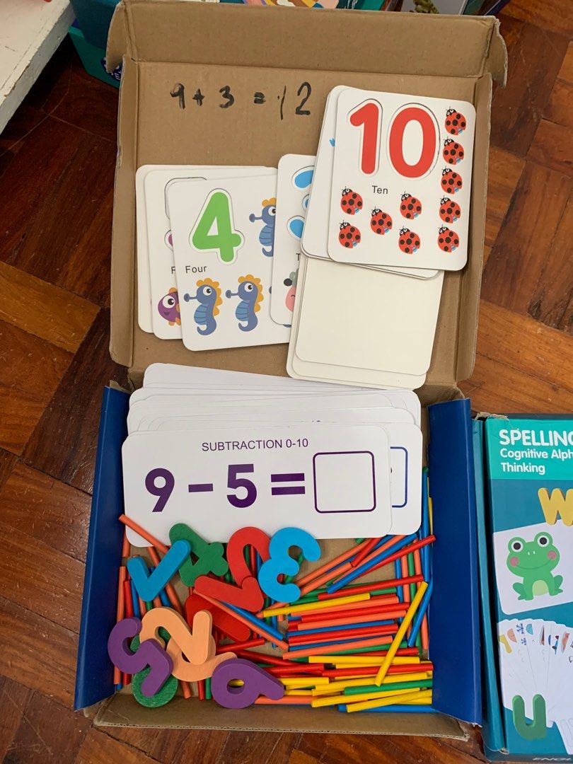 Spelling and math games, Hobbies & Toys, Toys & Games on Carousell
