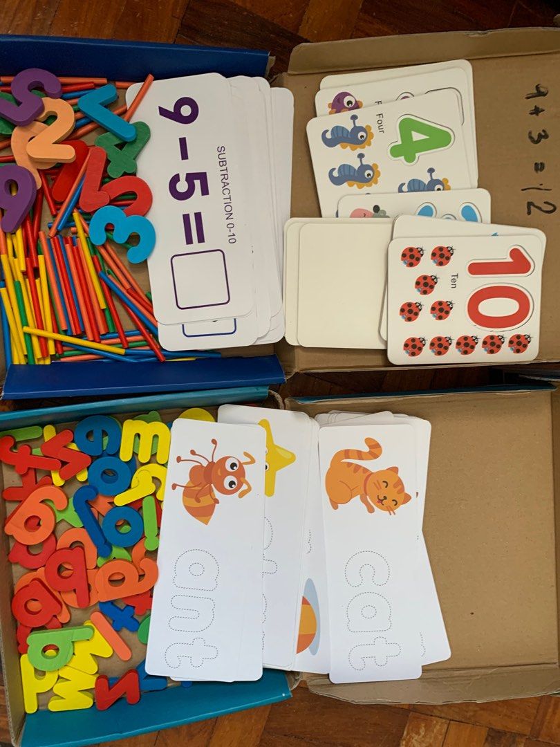 Spelling and math games, Hobbies & Toys, Toys & Games on Carousell