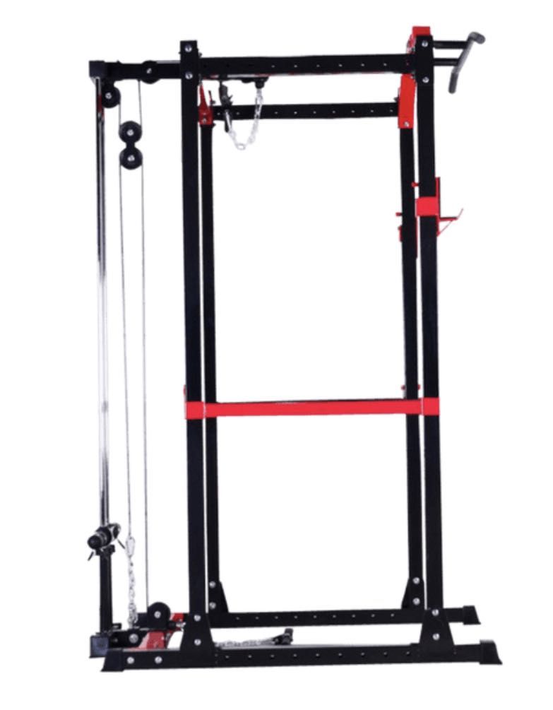 Squat Rack with cable attachment and floor padding, Sports Equipment ...
