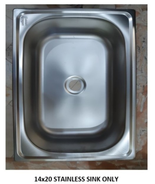 Stainless Sink 14x20" inches / 16x24" inches Kitchen Sink, Furniture ...