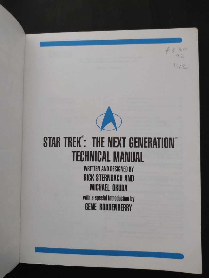Star Trek: The Next Generation Technical Manual, Hobbies & Toys, Books ...