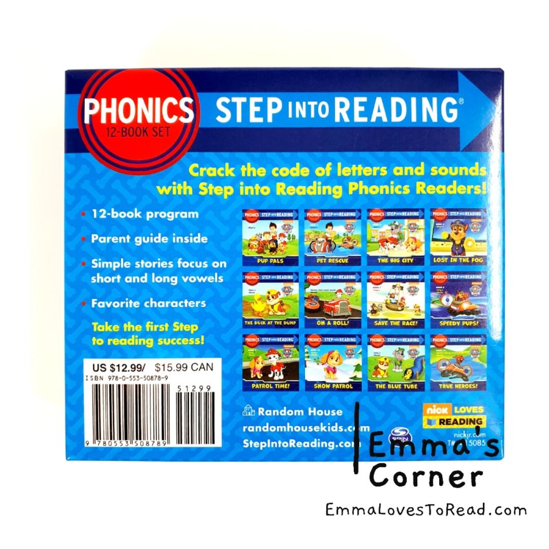 Step into Reading Phonics Series: Phonics Patrol! by PAW Patrol Book ...