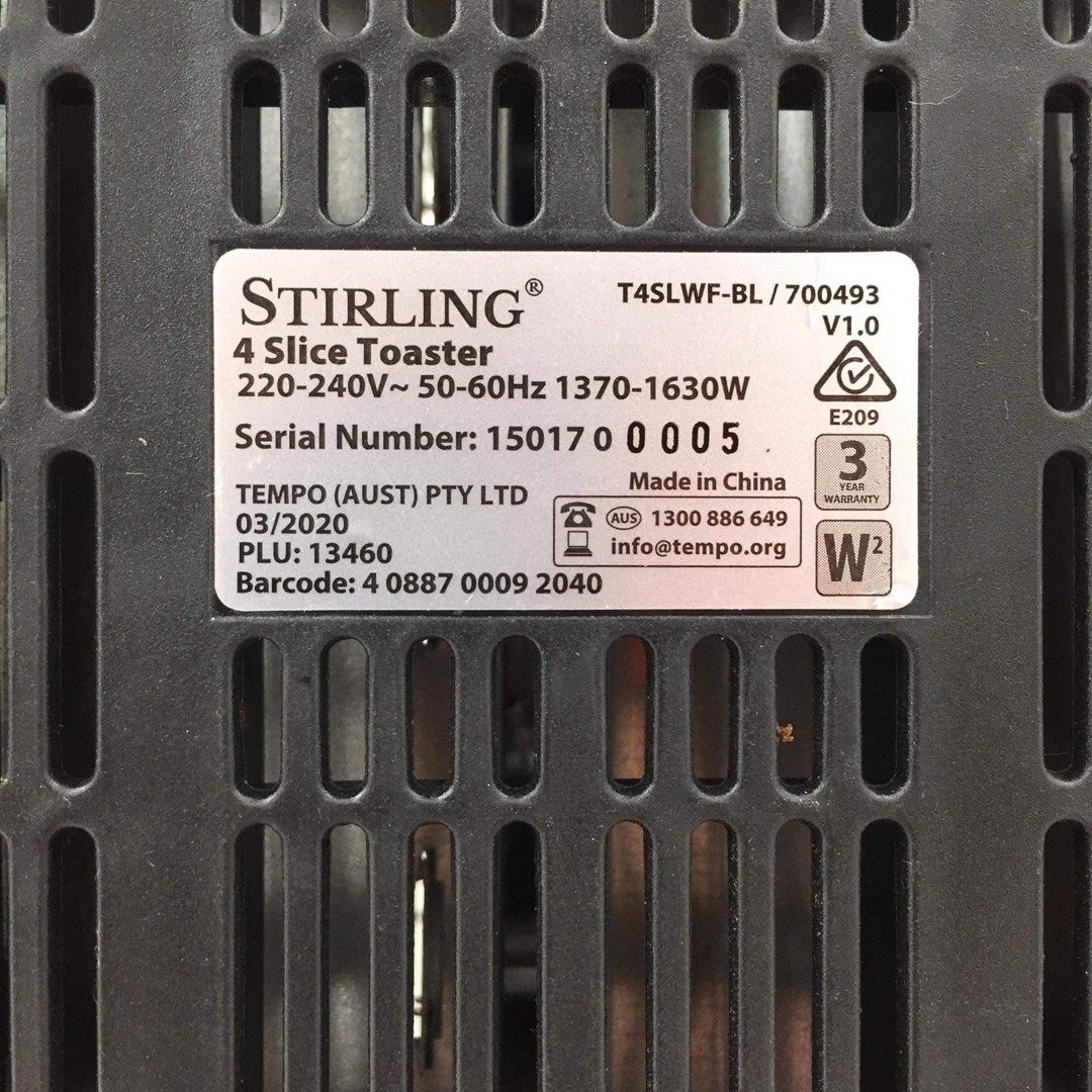 STIRLING 4-Slice Toaster Designer Edition, TV & Home Appliances ...