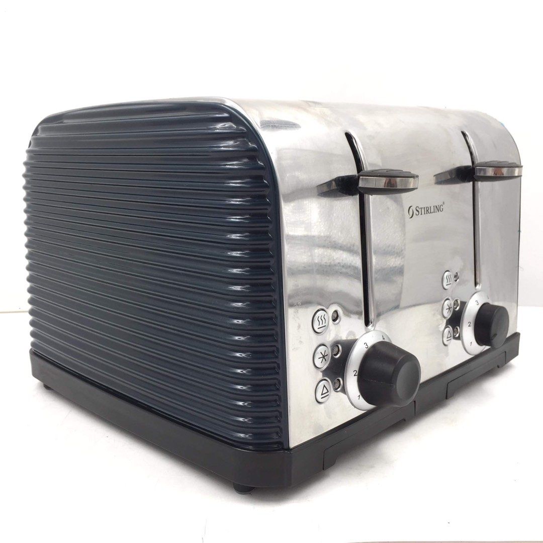 STIRLING 4-Slice Toaster (Silver / IA2467), TV & Home Appliances ...