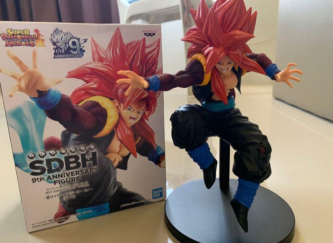 Super Dragon Ball Heroes SDBH 9th Anniversary SS4 Gogeta, Hobbies & Toys, Toys & Games on Carousell