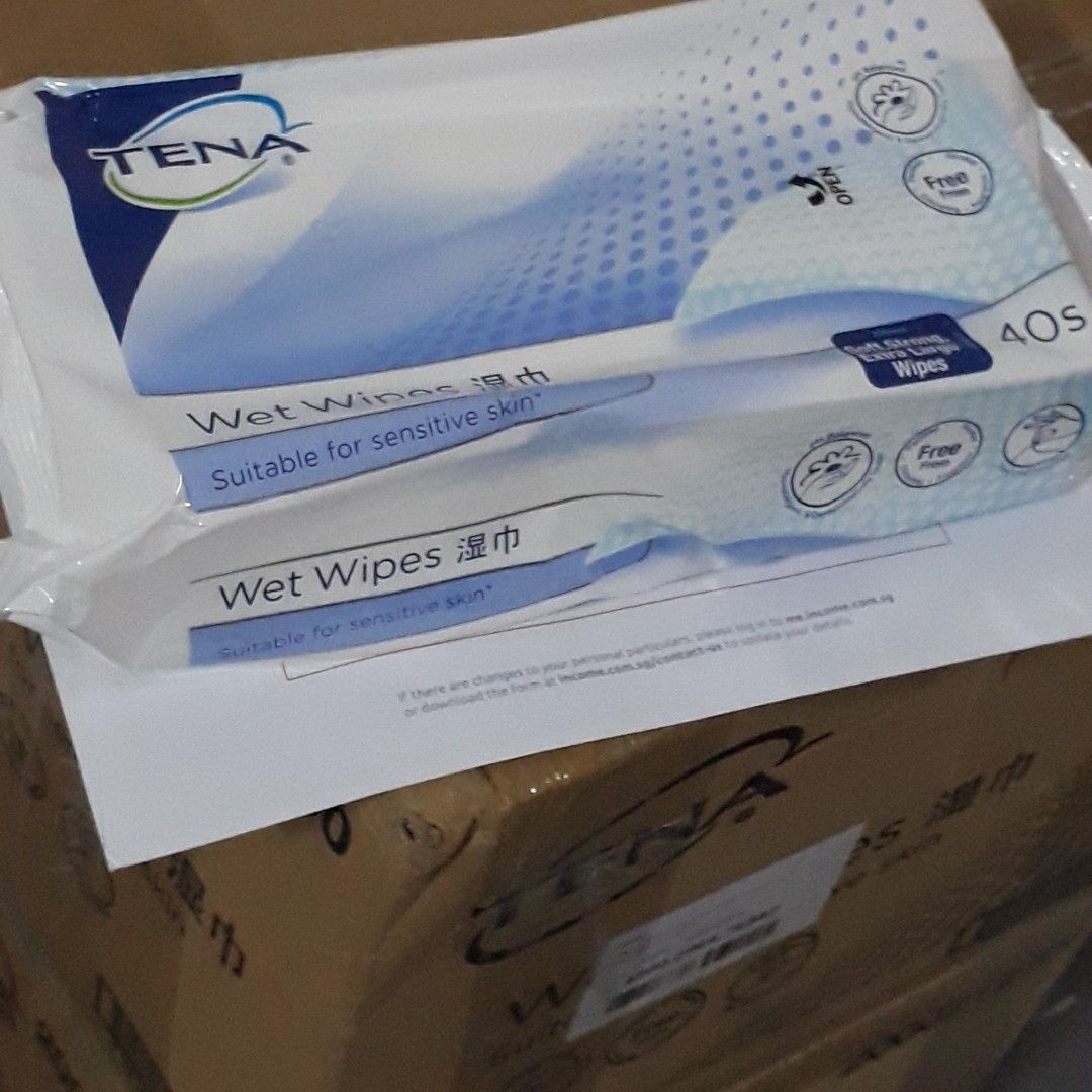 Tena wet wipes tissue clean wipes, Babies & Kids, Maternity Care on ...