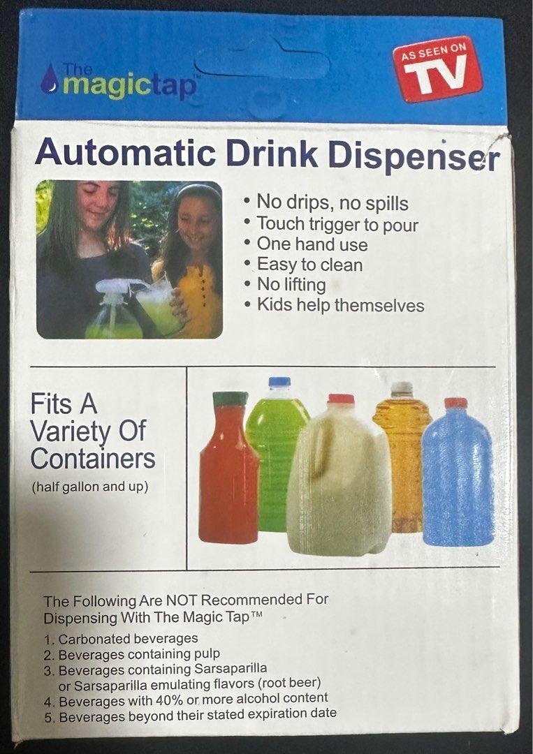 The Magic Tap Automatic Drink Dispenser, TV & Home Appliances, Other ...