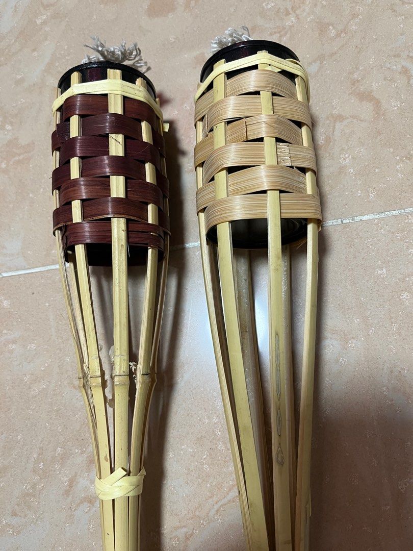 Tiki Torch Fire Light Stick Hari Raya Play Pretend Drama School Costume ...