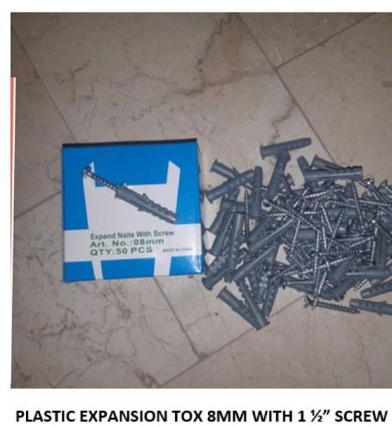 Tox with screw 6mm / 8mm / 10mm (50 pcs per box) Expansion bolt for ...