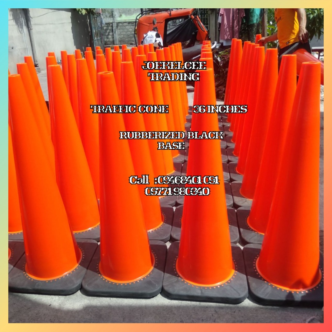Traffic cone rubberized base, Commercial & Industrial, Construction ...