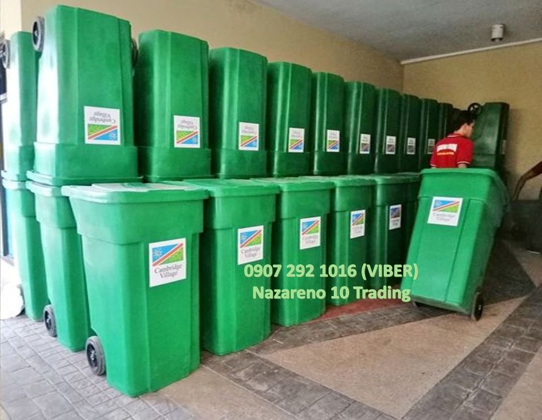 trash bin rolling bin trash bin, Furniture & Home Living, Cleaning ...