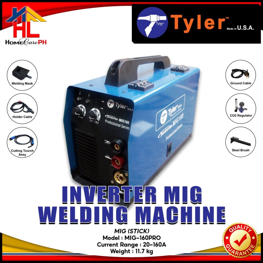 "Tyler" Inverter MIG Welding Machine (MIG Stick) MIG-160PRO/MIG-200PRO ...
