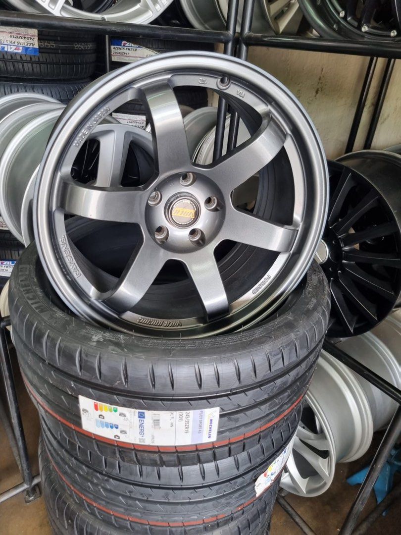 USED 18 inch VOLK RACING REPLICA rim set, Car Accessories, Tyres & Rims ...