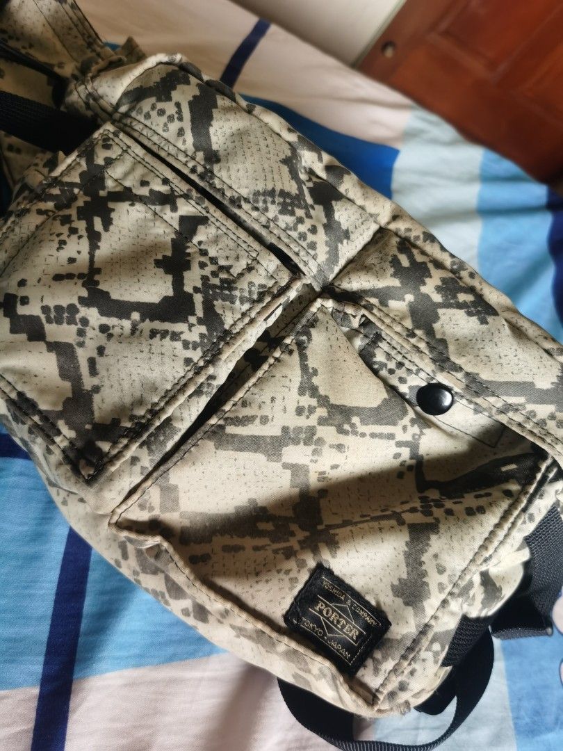 used headporter waistbag tanker PYTHON, Men's Fashion, Bags, Belt bags, Clutches and Pouches on ...