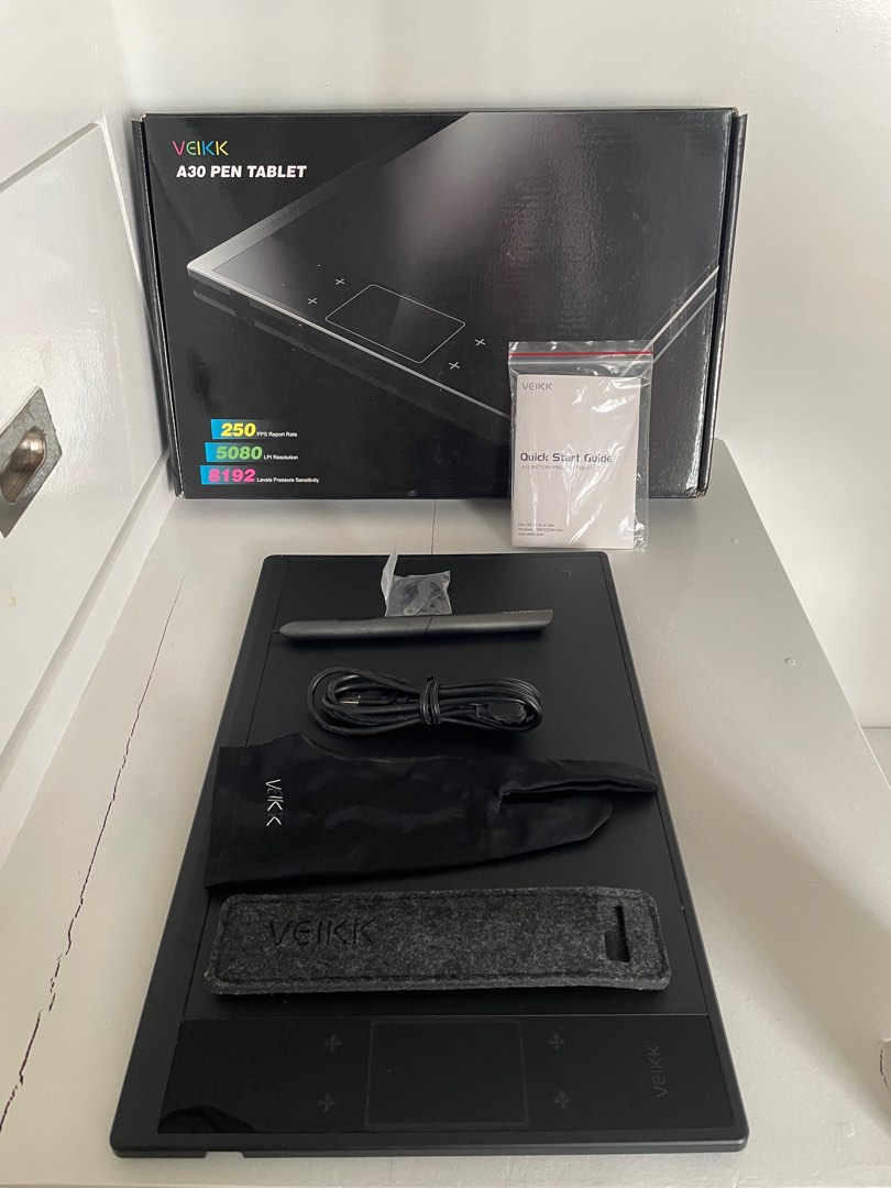 Veikk A30 Pen Tablet with box and inclusions (can be used by left ...