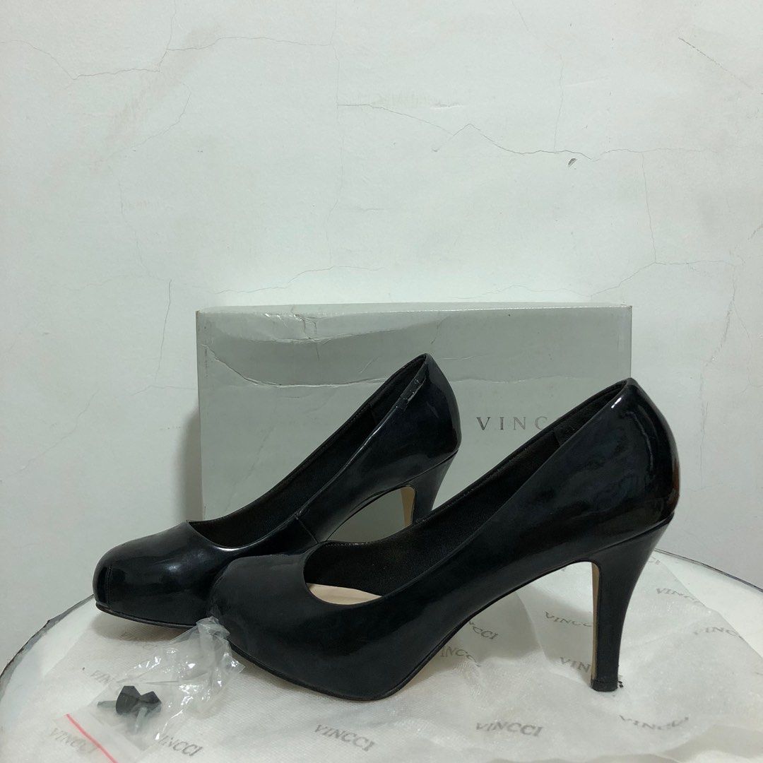 VINCCI Black Heel size 37, Women's Fashion, Footwear, Heels on Carousell