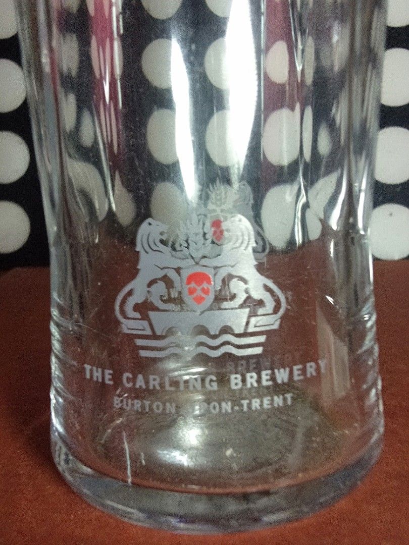 Vintage Carling Beer Glass From England on Carousell