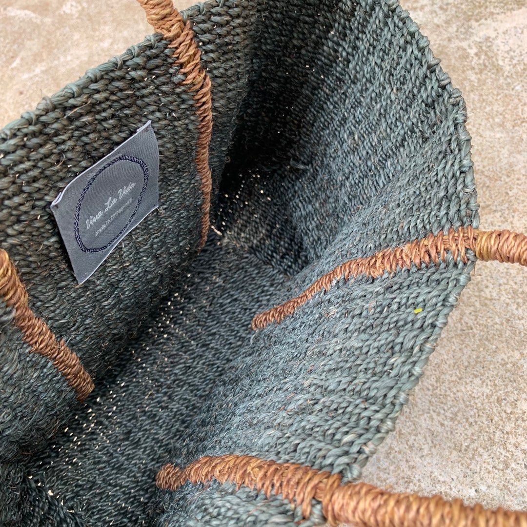 Vintage Green Rattan Woven Bag, Women's Fashion, Bags & Wallets, Tote ...