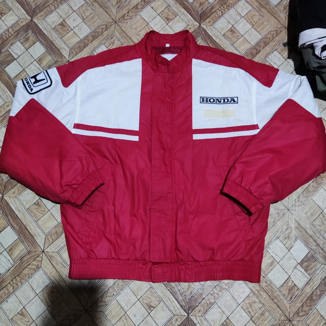 vintage honda racing windbreaker bomber jacket on Carousell