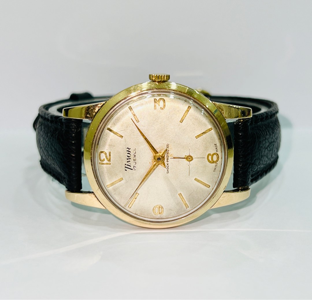 Vintage Solid 9K Timor Hand Wound Men's Watch(W0753), Hobbies & Toys ...