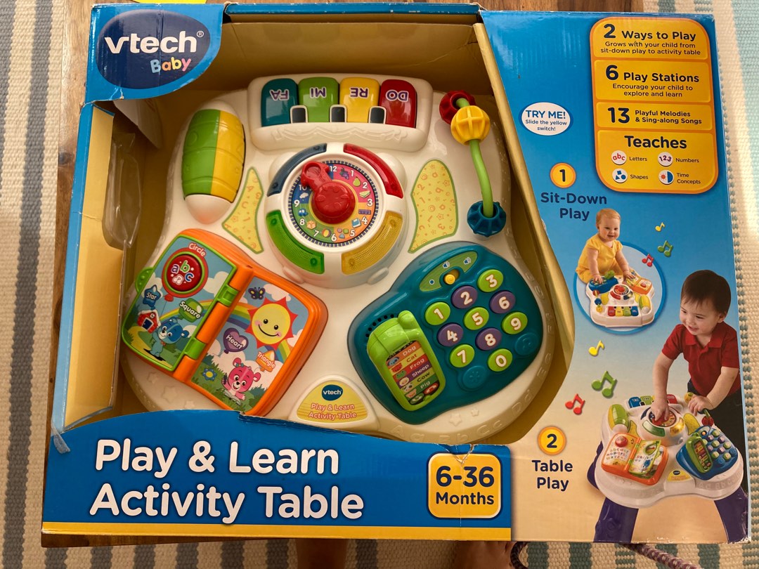 Vtech Play & Learn Activity Table, Babies & Kids, Infant Playtime on ...