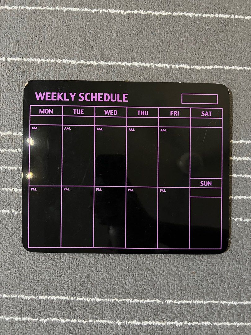 Typo Weekly Schedule Board, Hobbies & Toys, Stationery & Craft ...