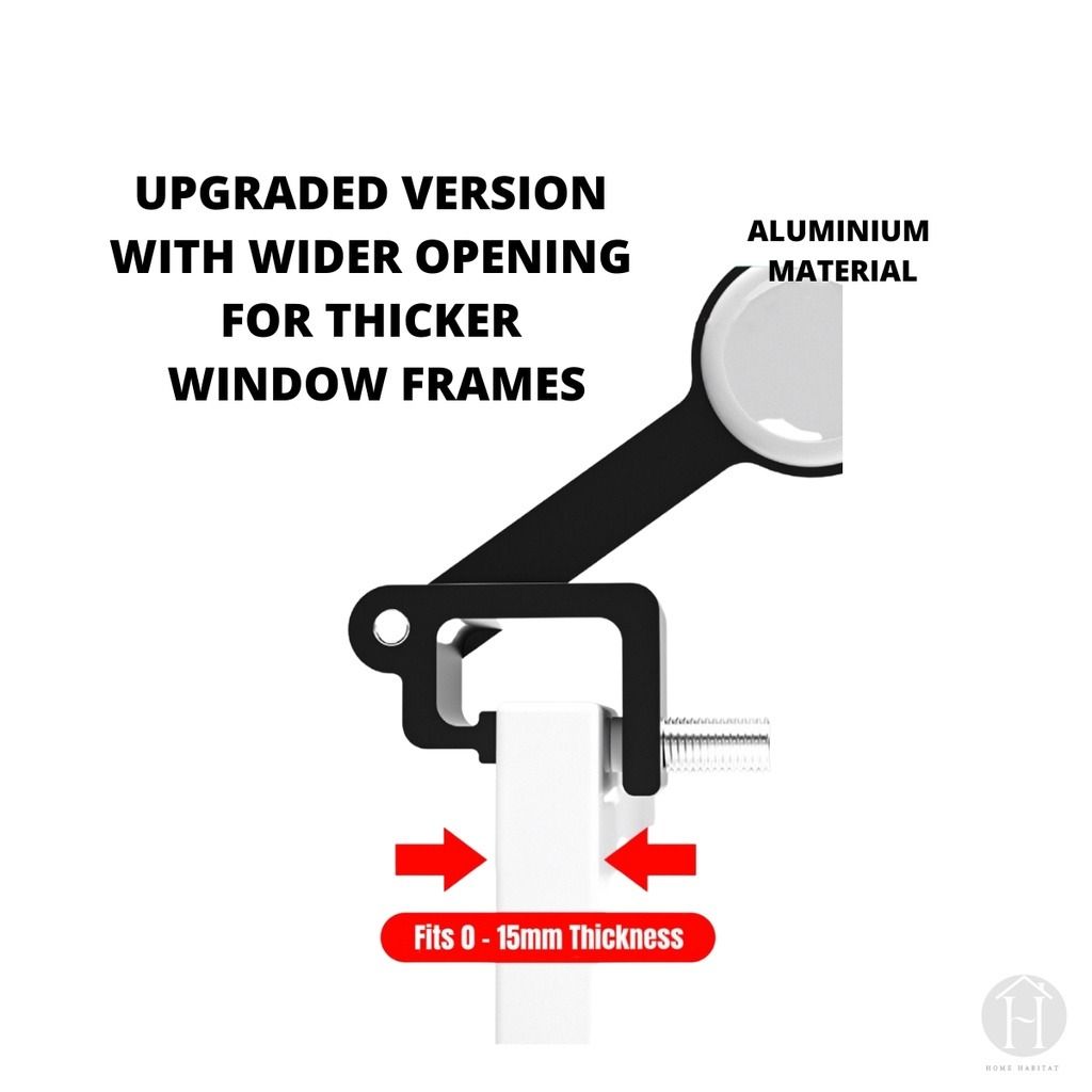 Window Fixed Restrictor No Drilling Child Safety NT0772, Furniture ...