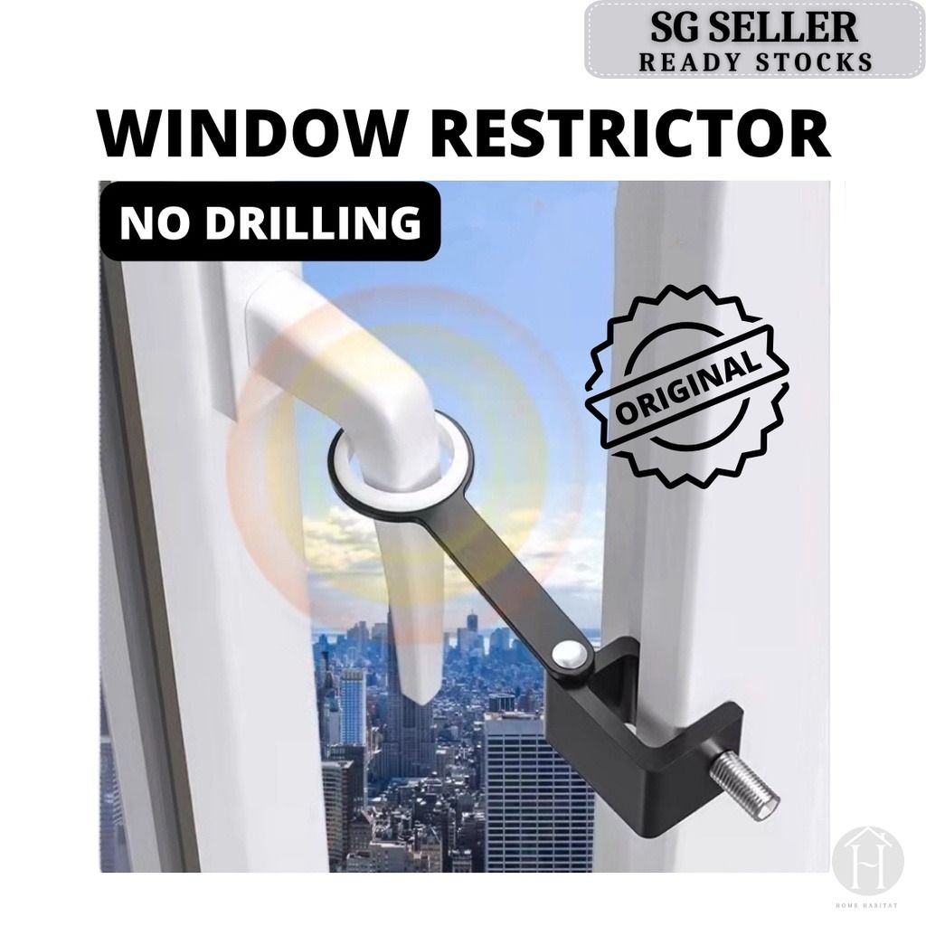 Window Fixed Restrictor No Drilling Child Safety NT0772, Furniture ...