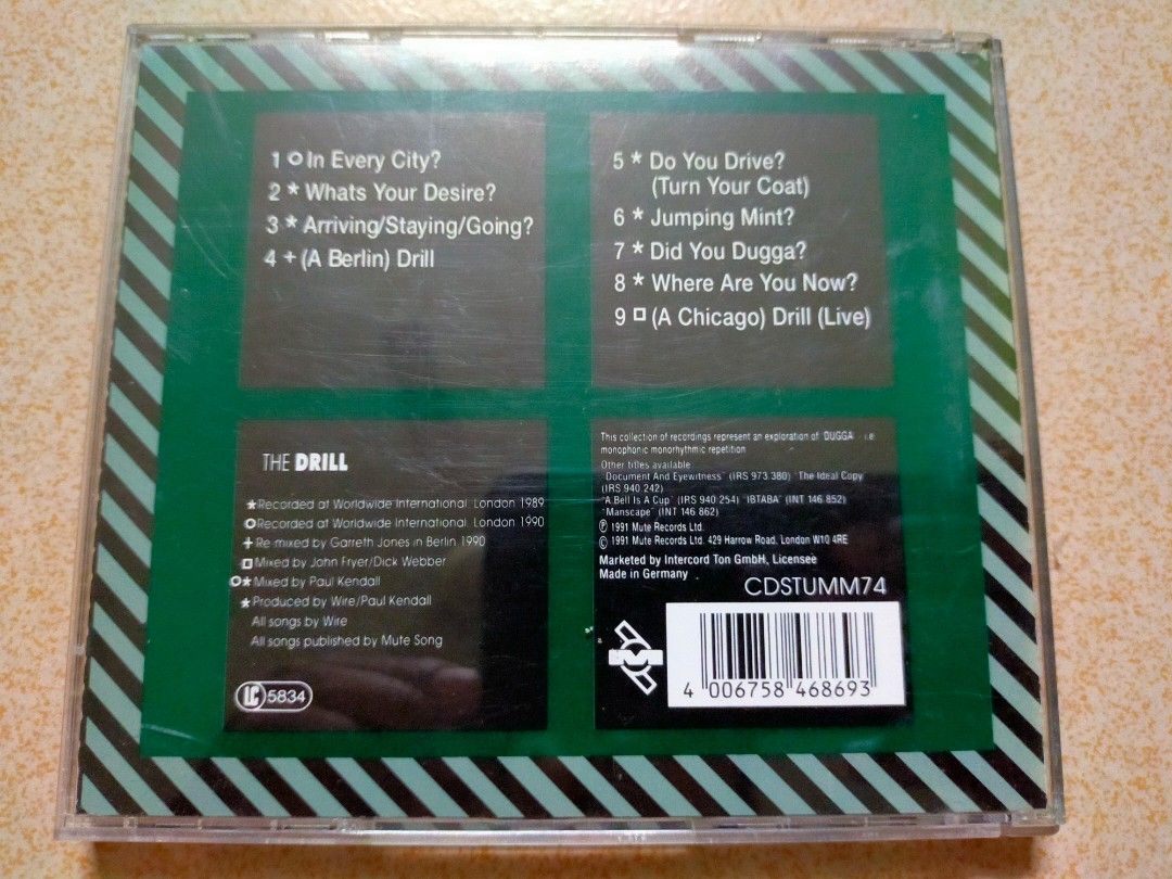 Wire - The Drill, Hobbies & Toys, Music & Media, CDs & DVDs on Carousell