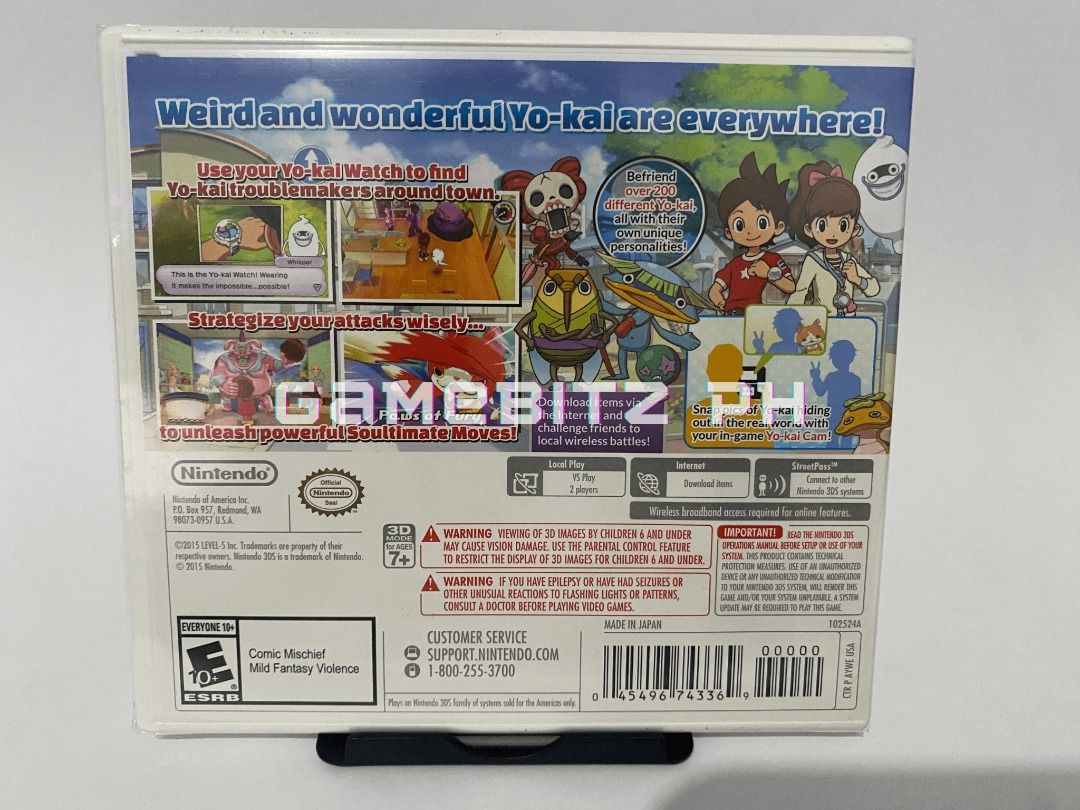 Yo-kai Watch (Sealed) 3DS 2DS Nintendo Game (USA), Video Gaming, Video Games, Nintendo on Carousell